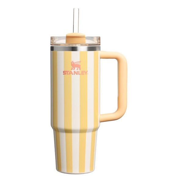 Stanley | Dining | Stanley Yellow Striped Quencher 2 Tumbler | Poshmark